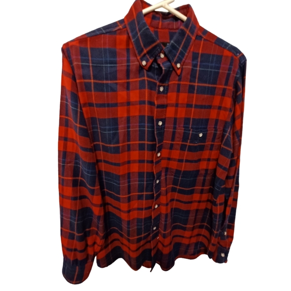 Pendleton | Tops | Lobo By Pendleton Red And Blue Plaid Button Down Shirt Womens Size Medium ...